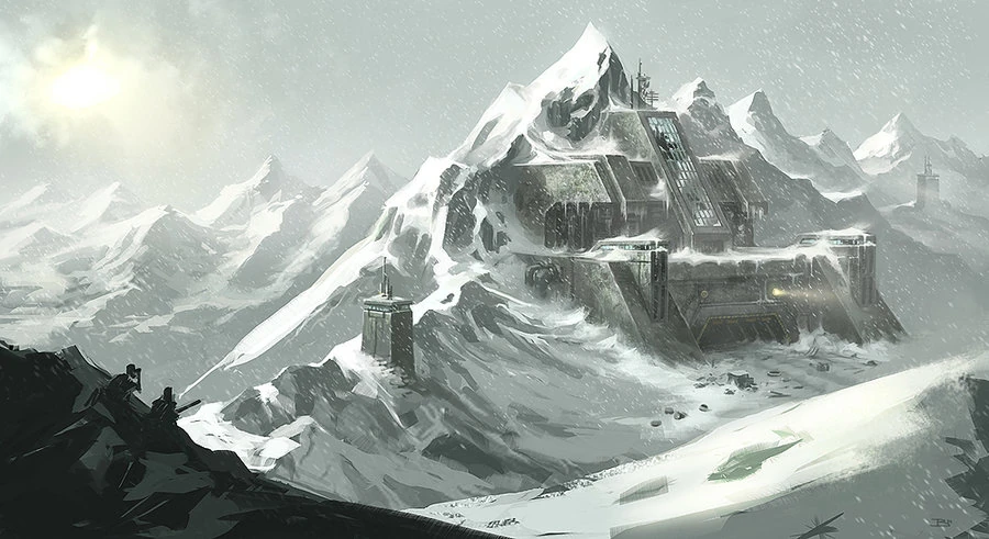 Sci Fi Mountain Base