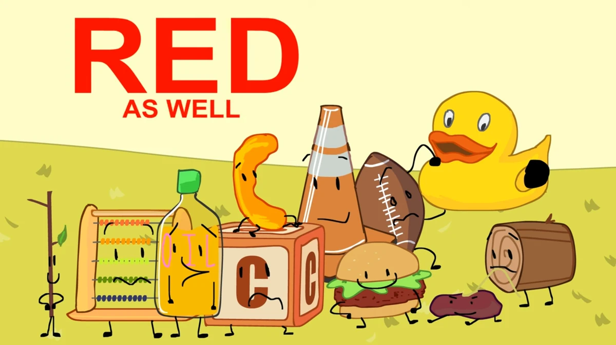 Red As Well | The 100 Character Object Show Wiki | Fandom