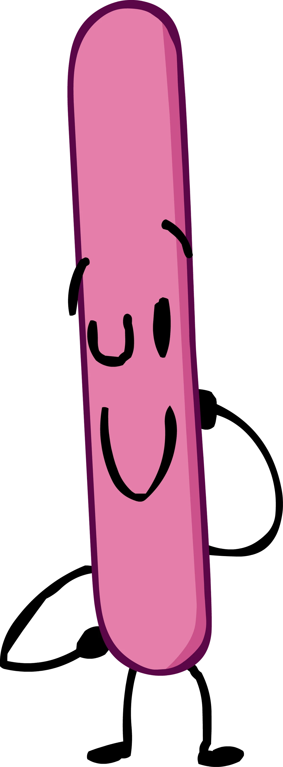 Pink Popsicle Stick | The 100 Character Object Show Wiki | Fandom