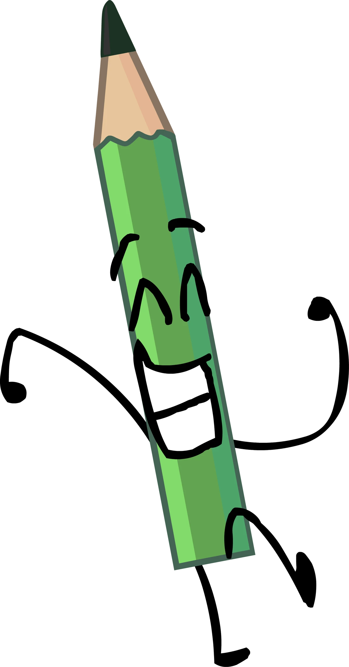 Green Pencil Crayon | The 100 Character Object Show Wiki | Fandom