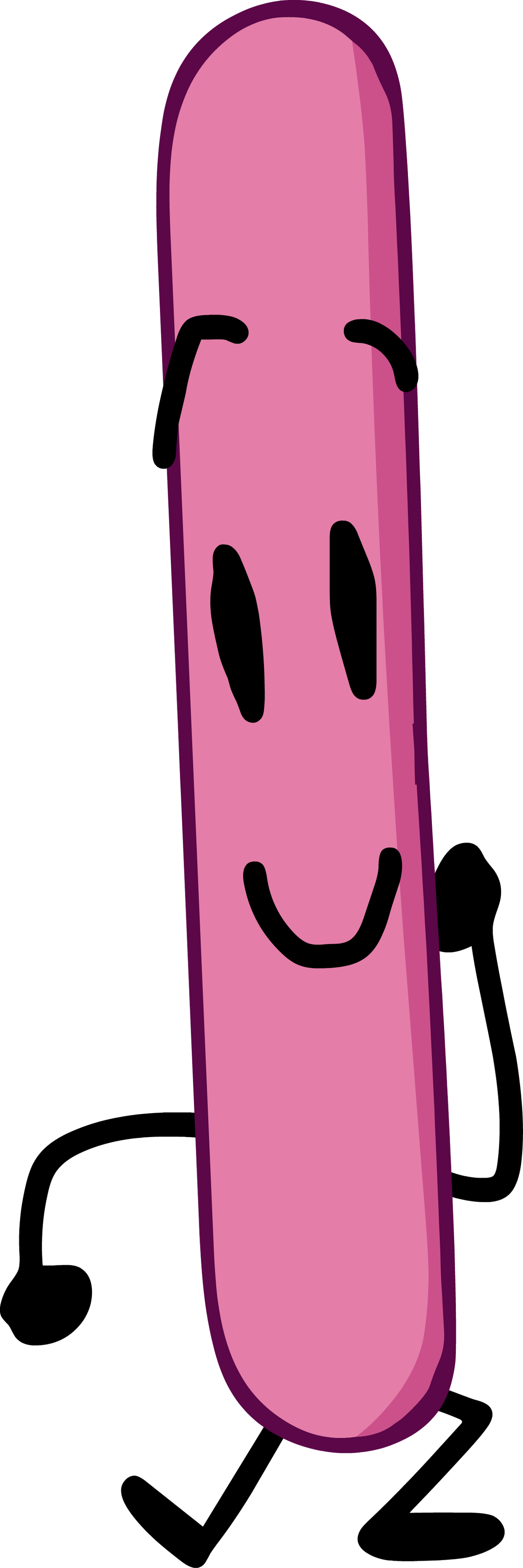 Pink Popsicle Stick | The 100 Character Object Show Wiki | Fandom