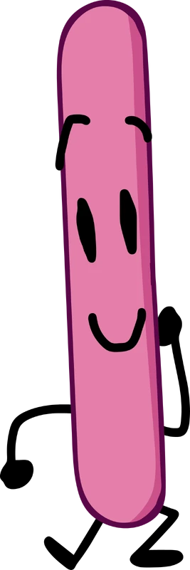 Pink Popsicle Stick | The 100 Character Object Show Wiki | Fandom