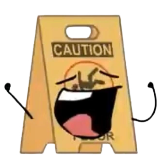 Wet Floor Sign | The 100 Character Object Show Wiki | Fandom