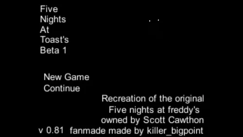 Five Nights At Toast's | The adventure of gamers Wikia | Fandom