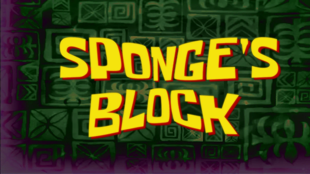 Sponge's Block | The Adventure of SpongeBob SquarePants Wiki | Fandom