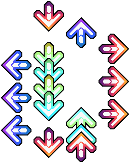 Dance Dance Revolution Dance Arrows | The Adventures of the Gladiators ...