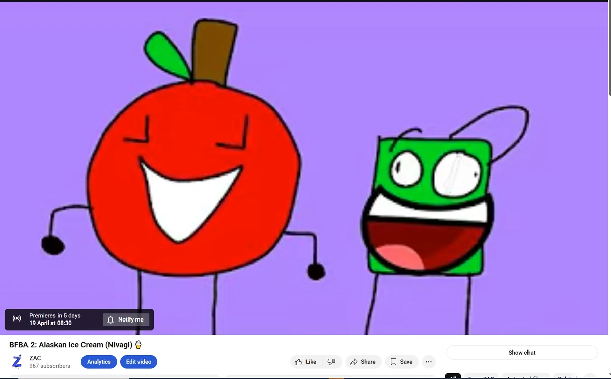 BFBA 2: Alaskan Ice Cream (Nivagi) | The Aleph Show Wiki | Fandom