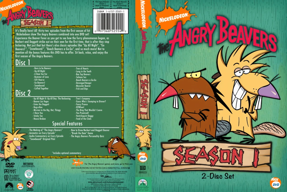 Season 1 (DVD) | The Angry Beavers: Rewritten Wiki | Fandom