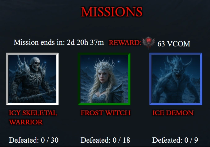 Missions | The Bloodlore Chronicles Wiki | Fandom