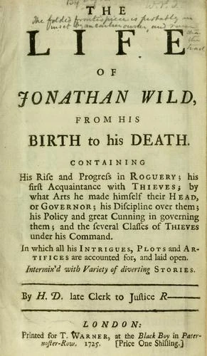 The Life and Death of Jonathan Wild, the Great | The book lovers Wiki ...