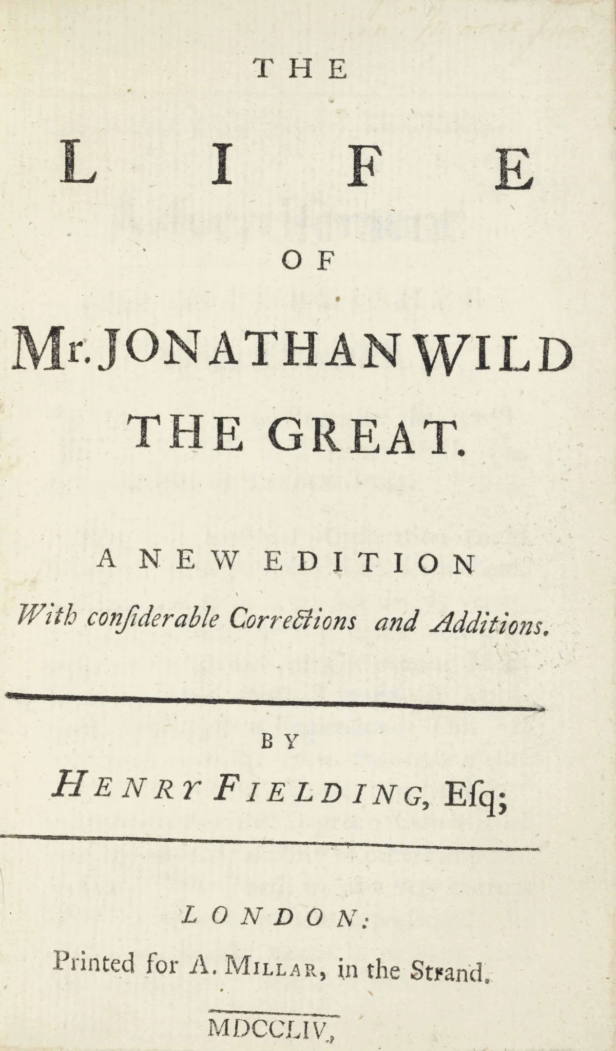 The Life and Death of Jonathan Wild, the Great | The book lovers Wiki ...