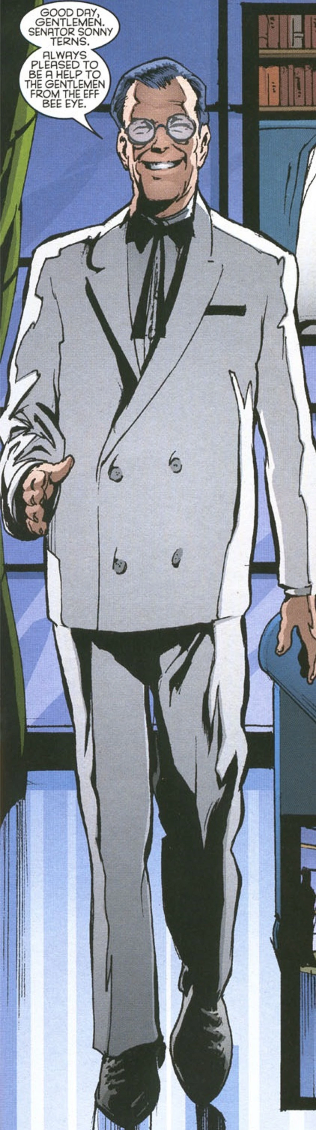 Senator Reginald "Sonny" Terns (DCU:UC) | The Brain Strummers Wiki | Fandom