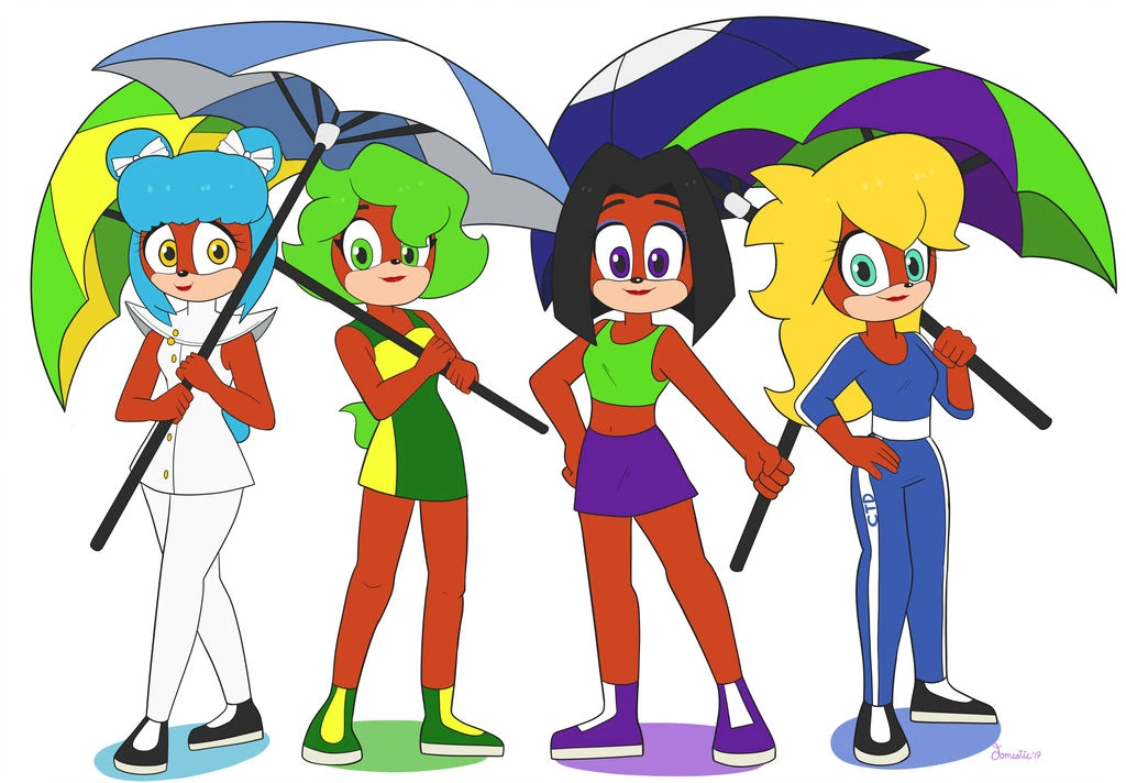 Crash Team Racing Trophy Girls