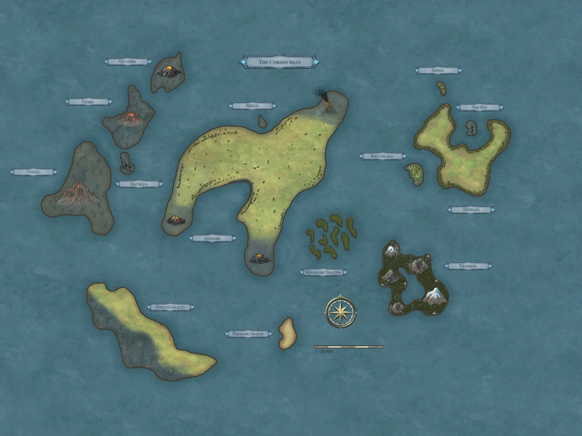 The Cursed Islands World Map | The Cursed Isles Wiki | Fandom