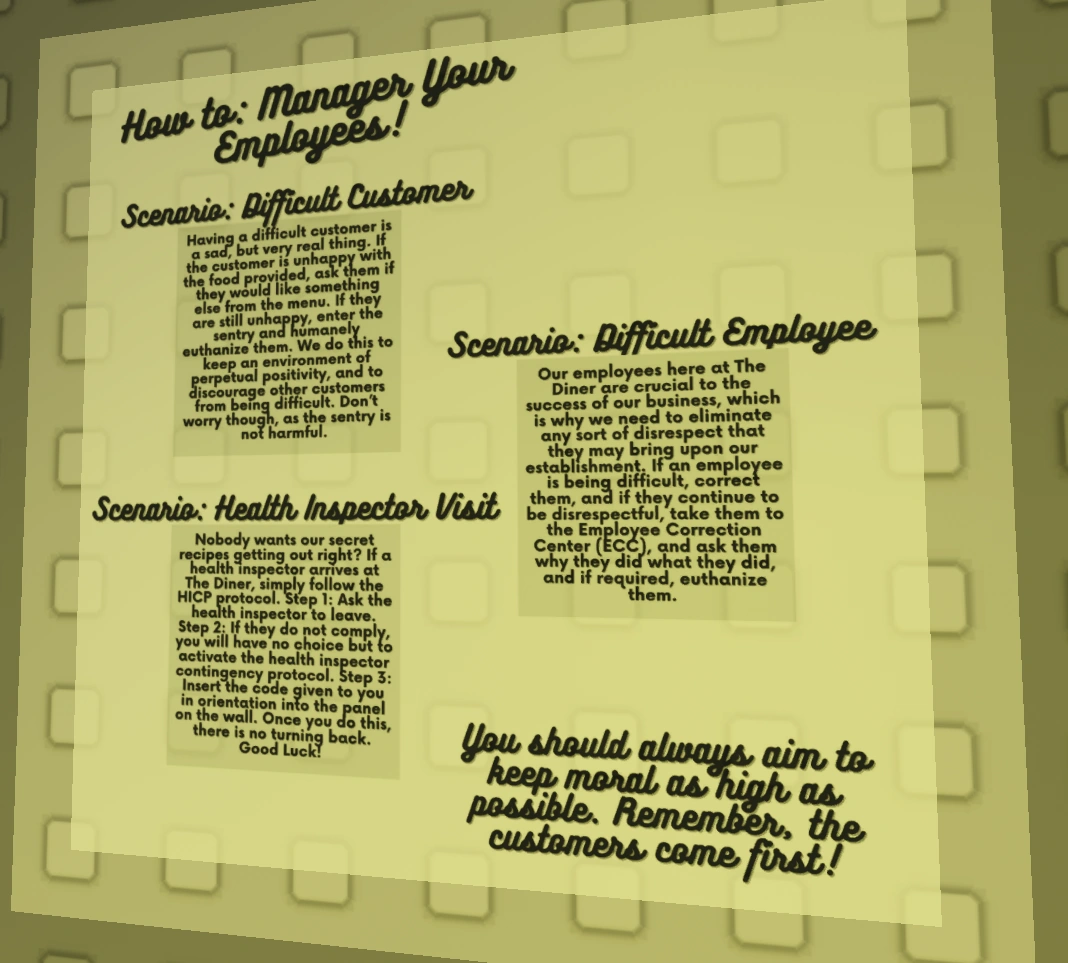 Manager | The DIner Wiki | Fandom