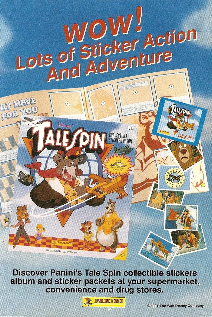 TaleSpin (sticker album) | The Disney Afternoon Wiki | Fandom