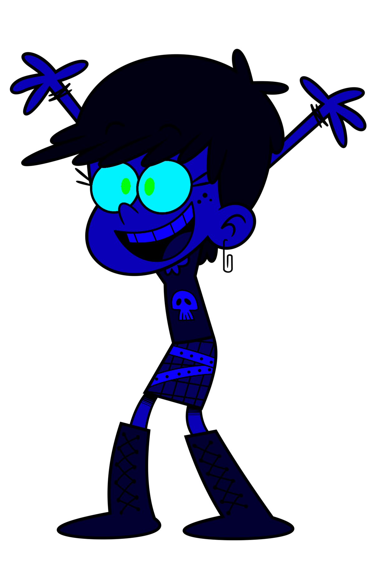 Dark Virtual Luna Loud The Elemental Loud House Characters Wiki Fandom