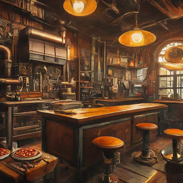 Level 14: "Steampunk Pizza” | The End Rooms Wiki | Fandom