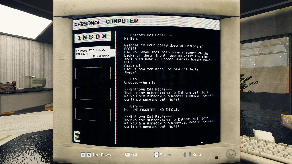 Intel 41 - Cat Facts | The Entropy Centre Wiki | Fandom