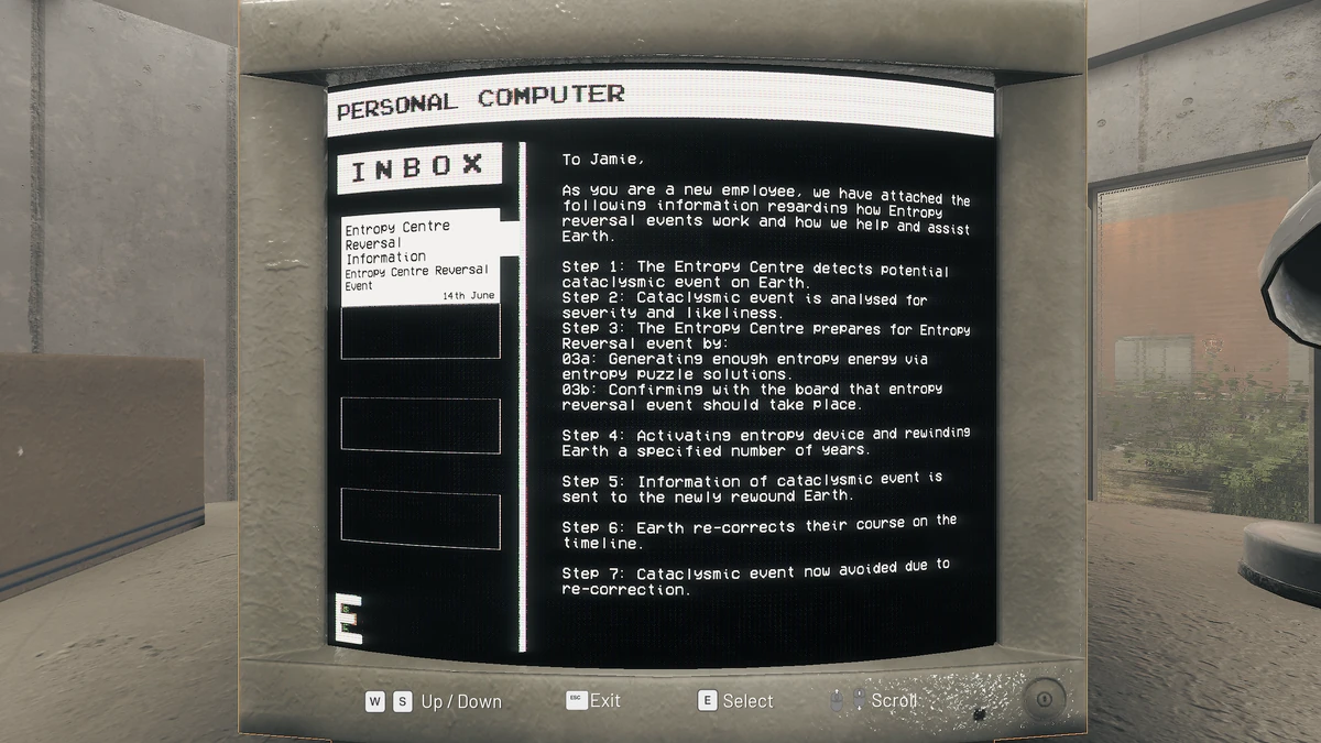Intel 19 - Entropy Centre Reversal Event | The Entropy Centre Wiki | Fandom