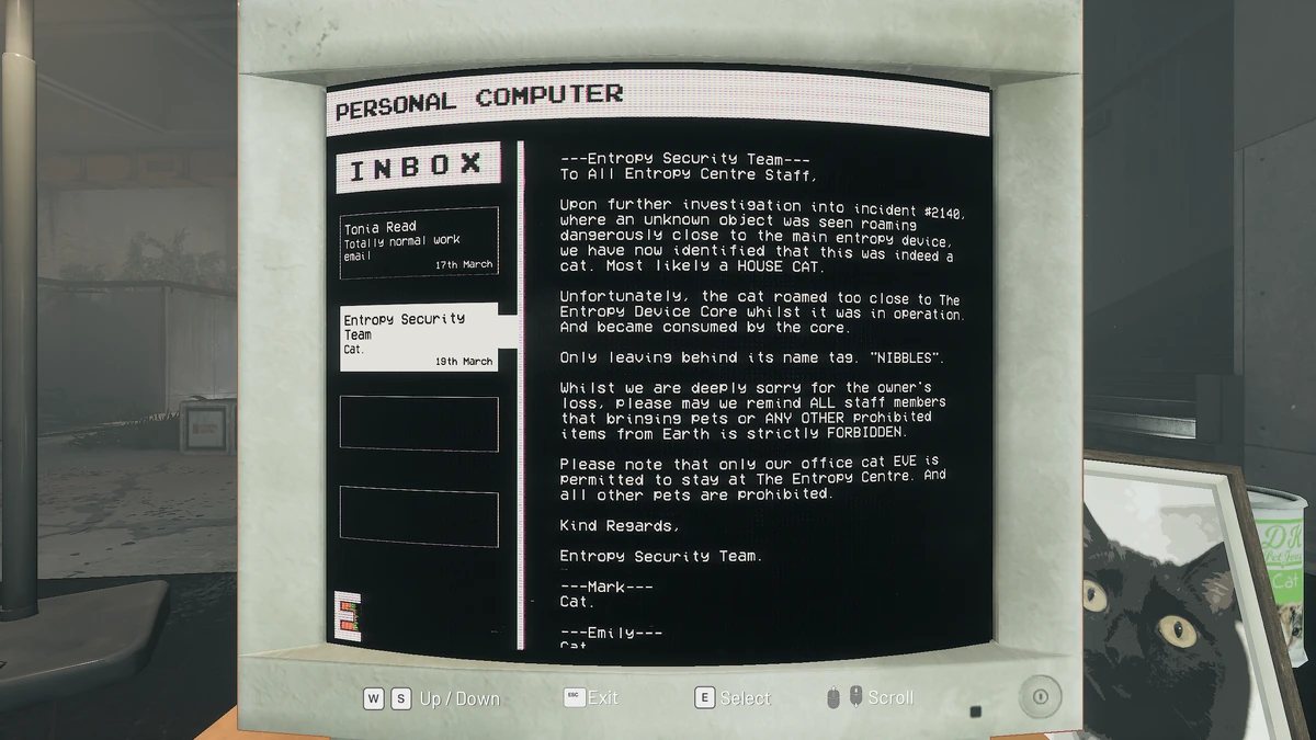 Intel 21 - Cat. | The Entropy Centre Wiki | Fandom