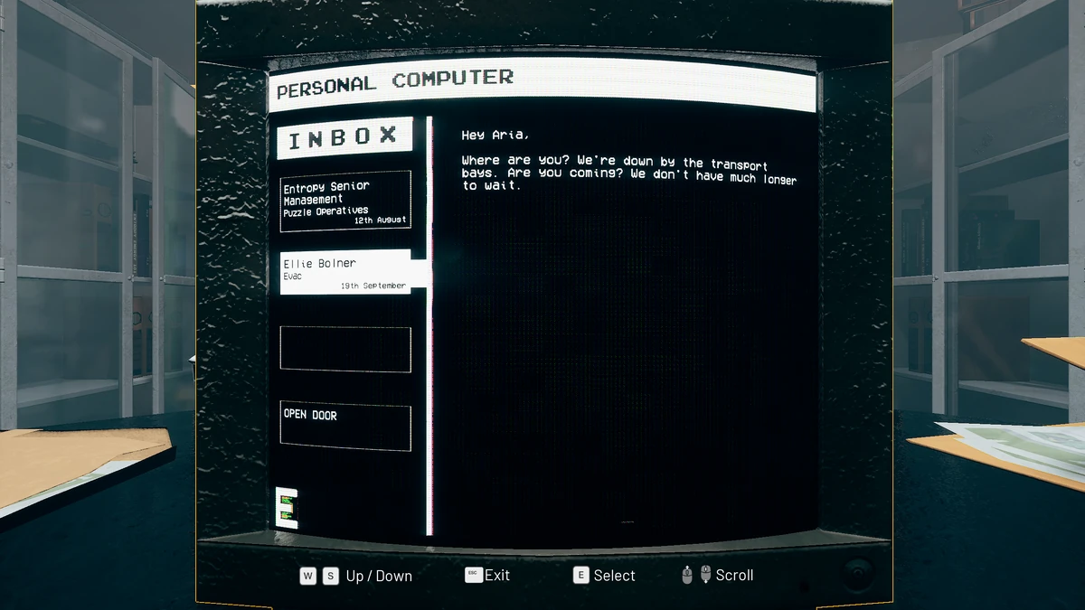 Intel 65 - Evac | The Entropy Centre Wiki | Fandom