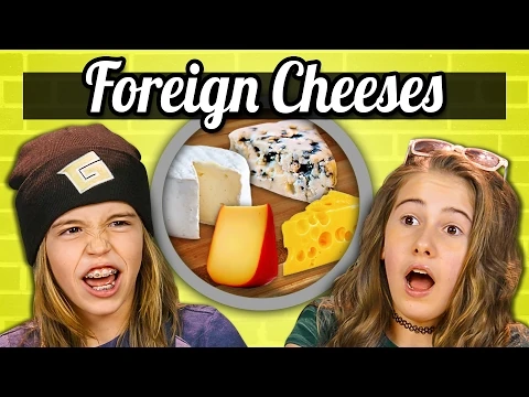 KIDS EAT FOREIGN CHEESES! / Kids Vs. Food | The fine bros Wiki | Fandom