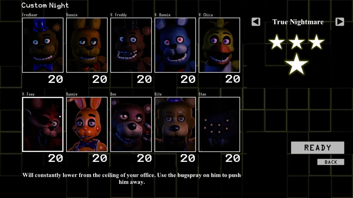 Custom Night (Five Nights to Remember Remake) | The FNAF Fan Game Wikia ...