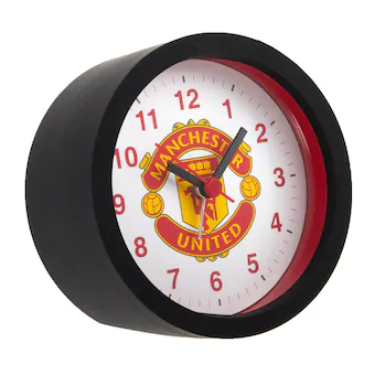 Manchester United Analogue Alarm Clock with Silicone Cover Back ...