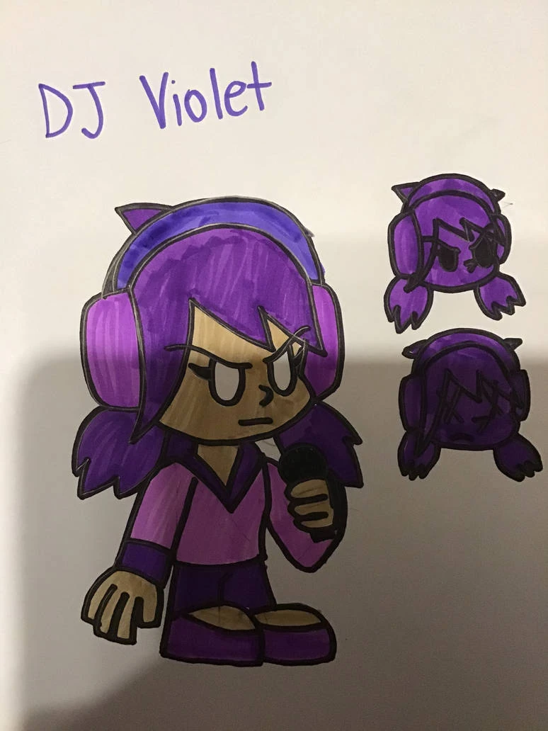 DJ Violet | The Friday Night Funkin OC Village Wiki | Fandom