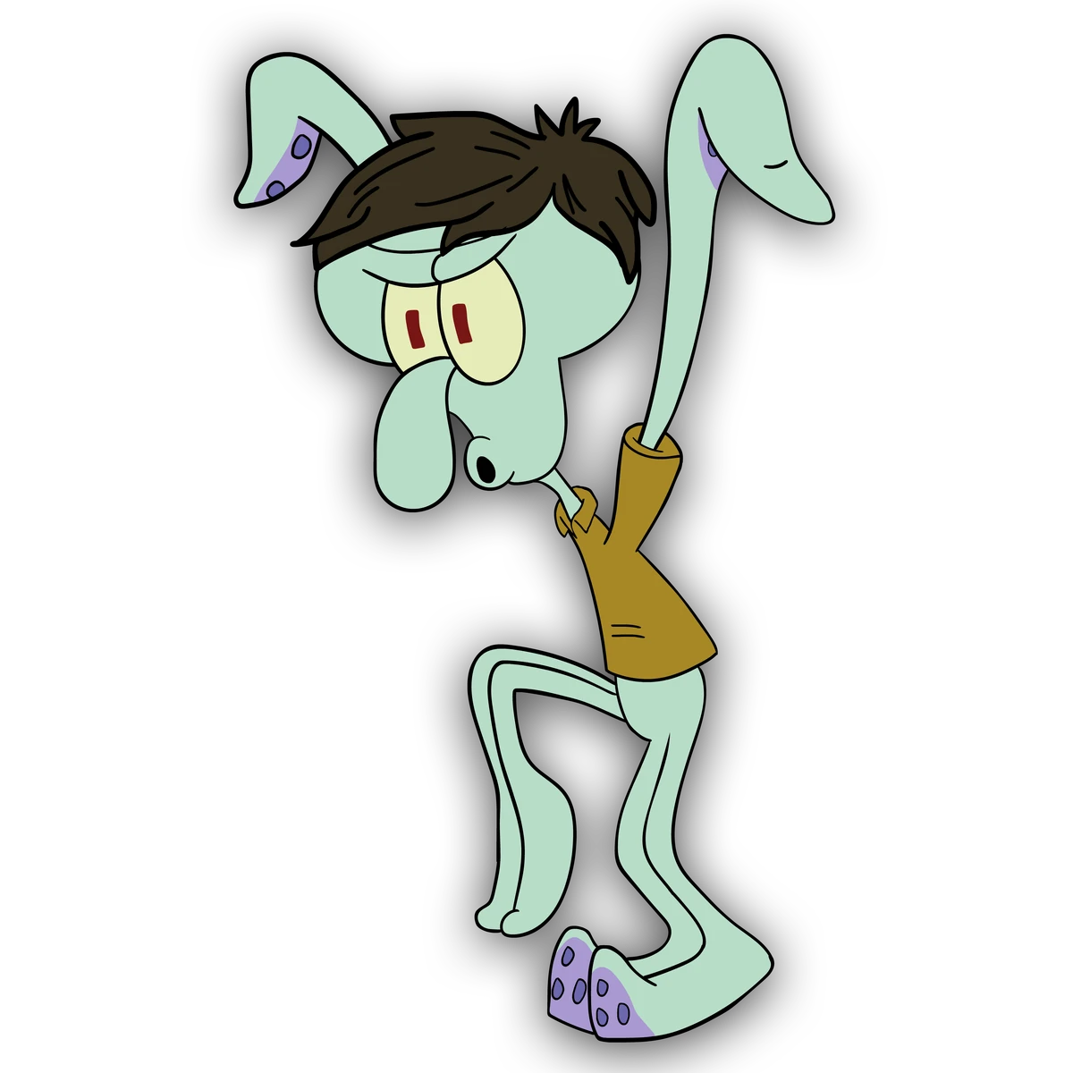 Squidward with Hair | The Friend Group Wiki | Fandom