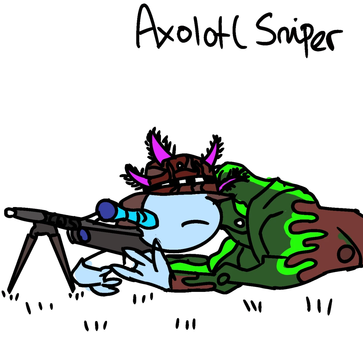 Axolotl Sniper | The Gang Multiverse Wiki | Fandom
