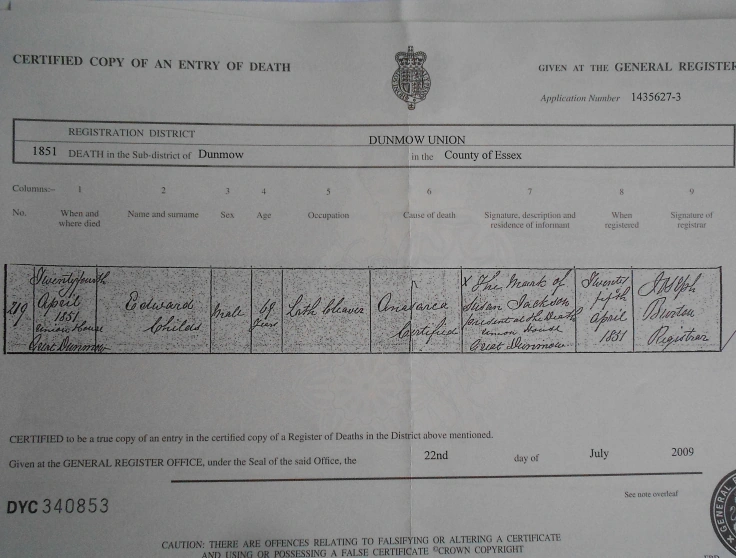 Edward Childs (1782-1851) | The Genealogy Wiki | Fandom