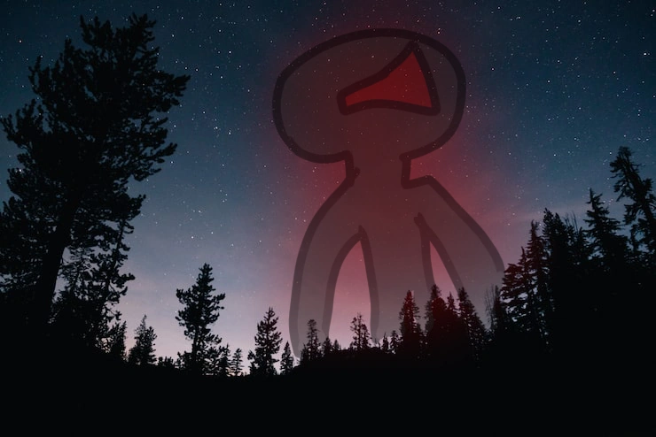The creature with red eyes | The giants Trevor Henderson creations Wiki ...