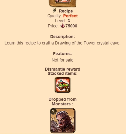 Power crystal cave recipe | The Heavens Wikia | Fandom