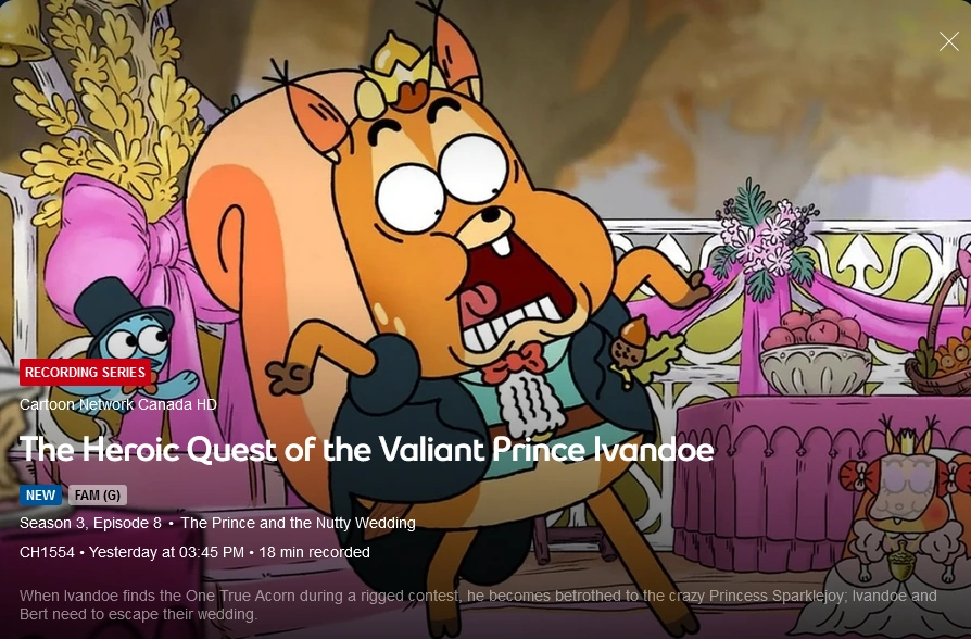 The Prince and the Nutty Wedding | The Heroic Quest of the Valiant Prince Ivandoe Wiki | Fandom