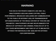 Universal Studios Home Entertainment Warning Screens | The JH Movie ...