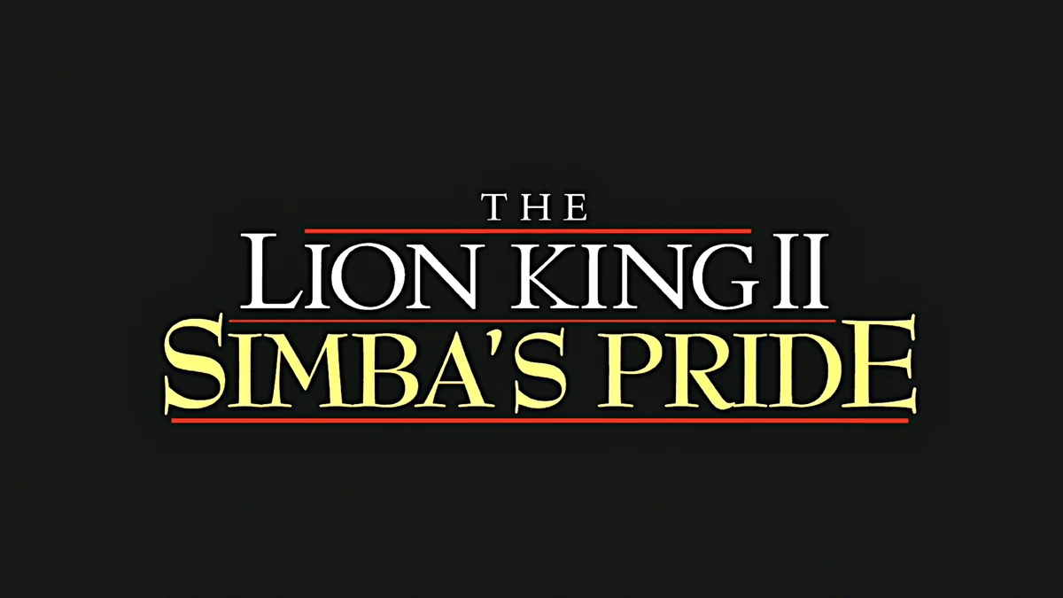 The Lion King II: Simba's Pride/Credits | The JH Movie Collection's ...