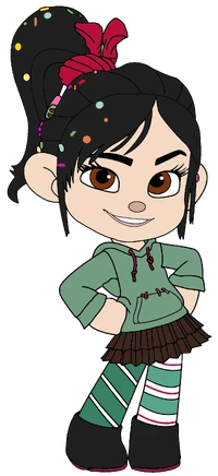 how to draw vanellope von schweetz full body