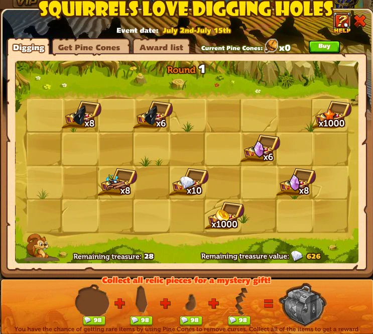 Squirrels Love Digging Holes | The King of Towers Wiki | Fandom
