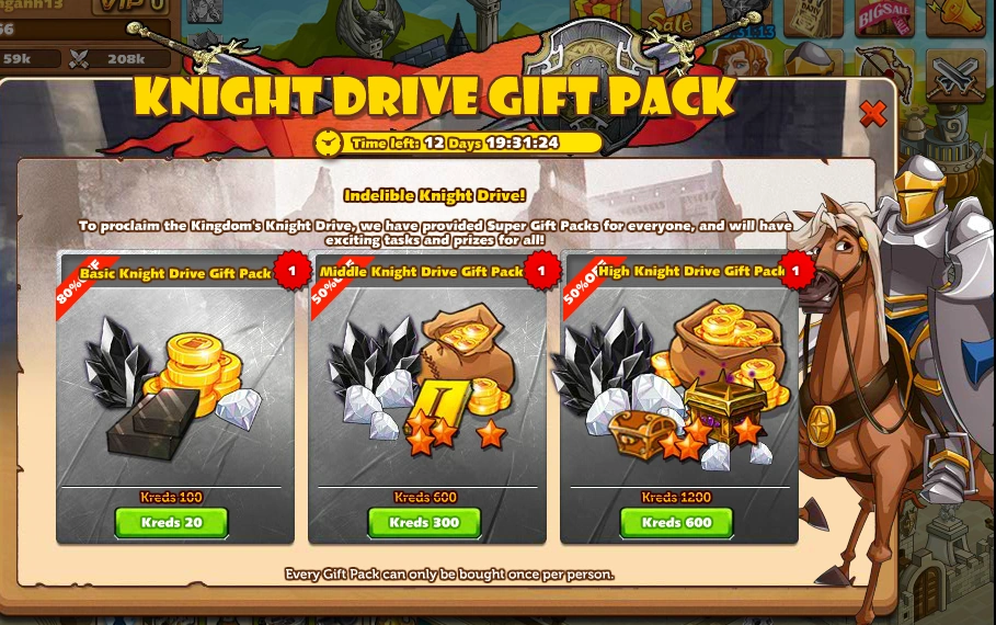 Knight Drive Gift Pack | The King of Towers Wiki | Fandom