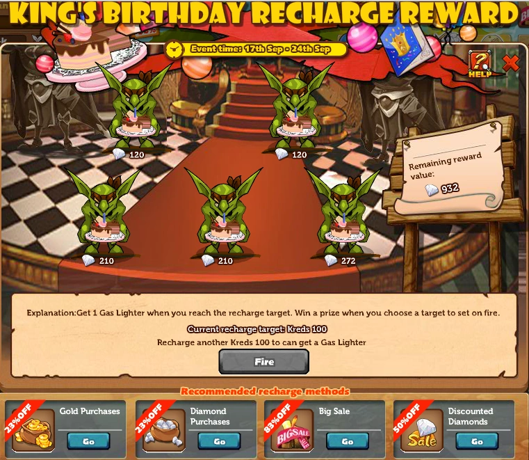 King's Birthday Recharge Reward | The King of Towers Wiki | Fandom