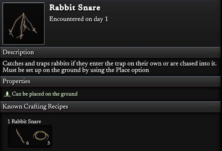 Rabbit Snare | The Last Plague: Blight Wiki | Fandom