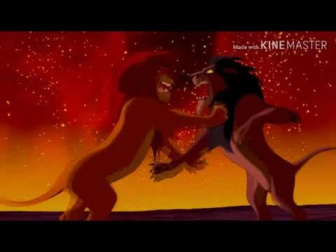 Lion King Scar And Simba Fight