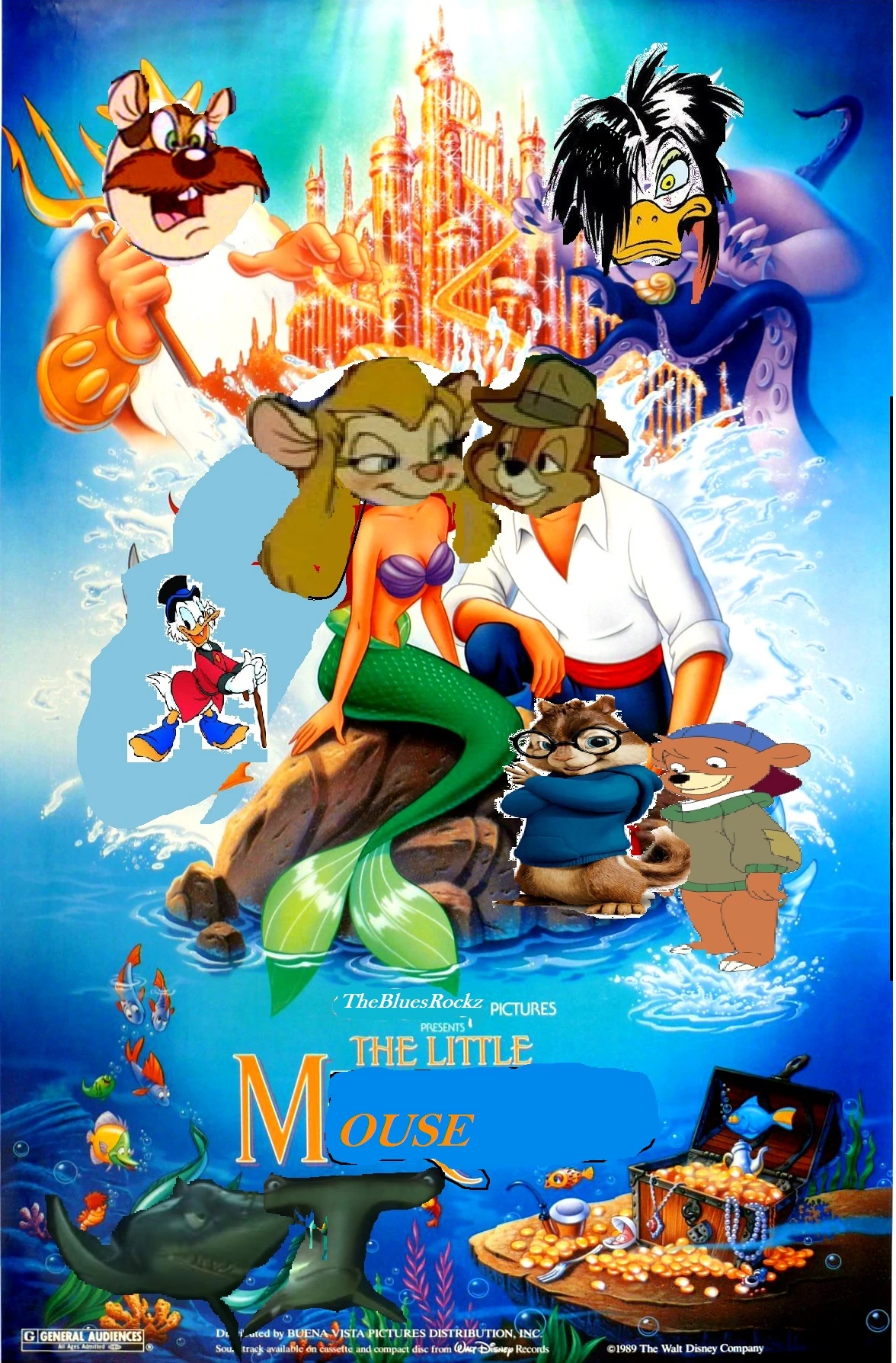 The Little Mer-Mouse (Thomas O'Malley Mice Style) | The Little Mermaid ...