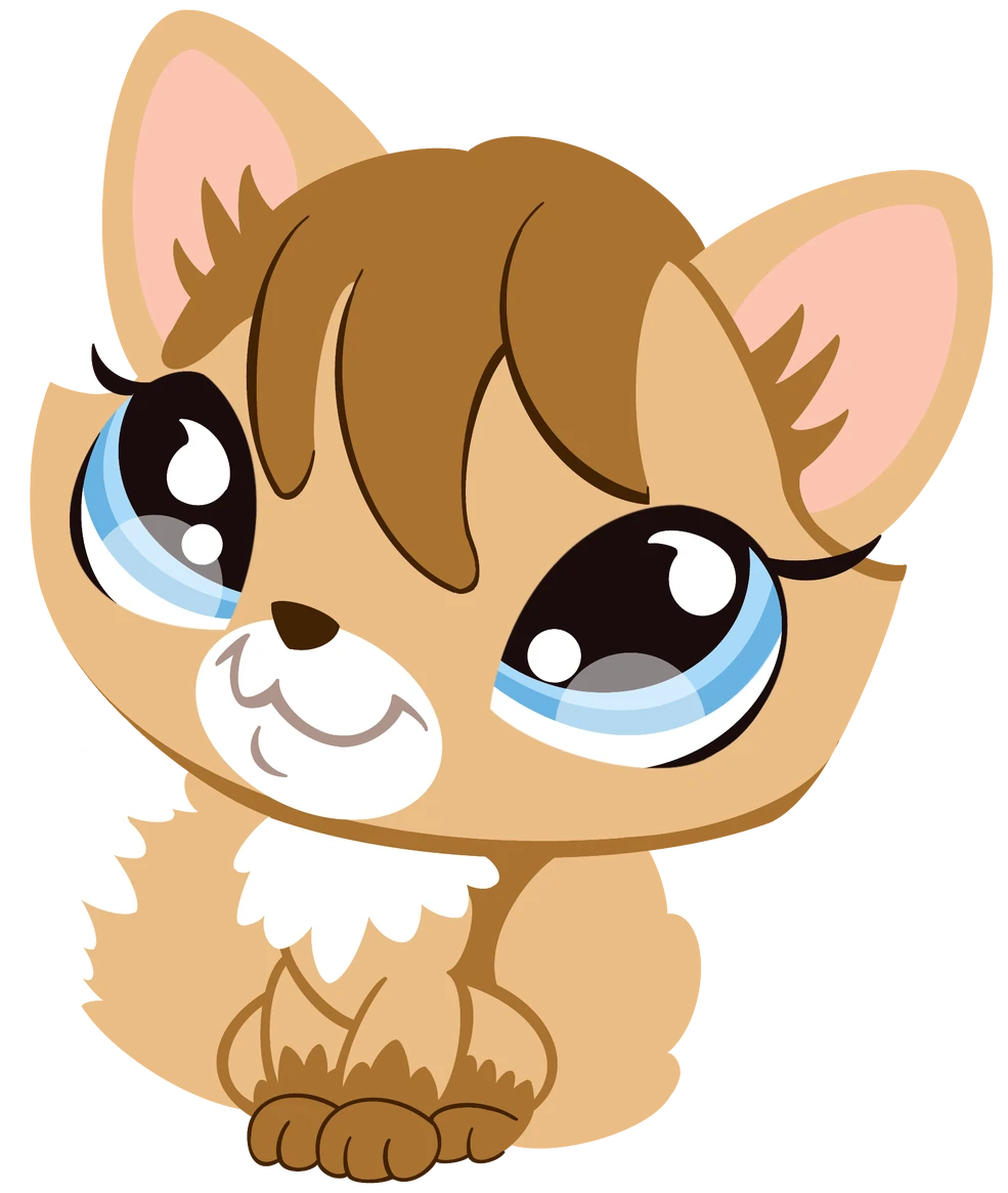 how to draw a lps fox