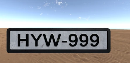 License plate | The Long Drive Wiki | Fandom