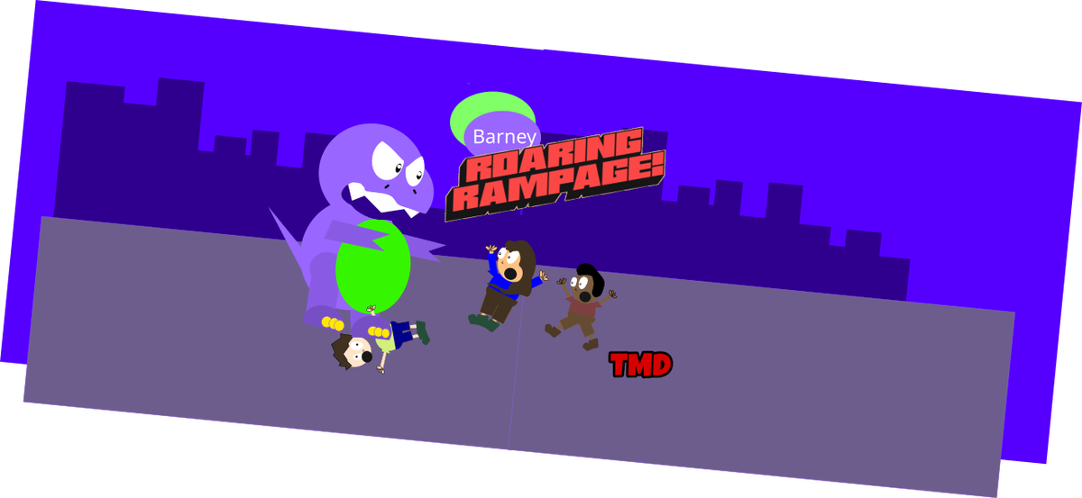 Barney's Roaring Rampage | The Mario Dude Wiki | Fandom