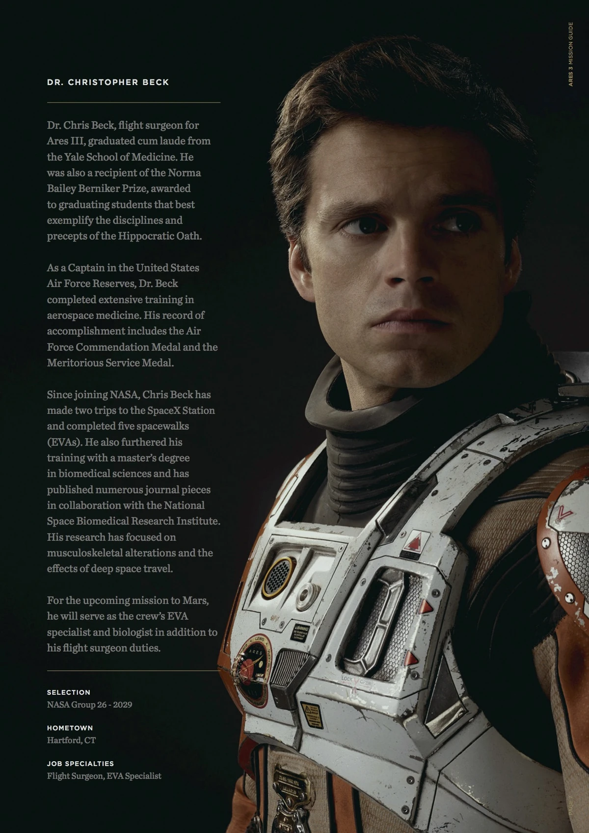 Chris Beck/Film | The Martian Wikia | Fandom