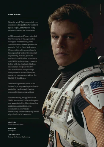 Mark Watney/Film | The Martian Wikia | Fandom